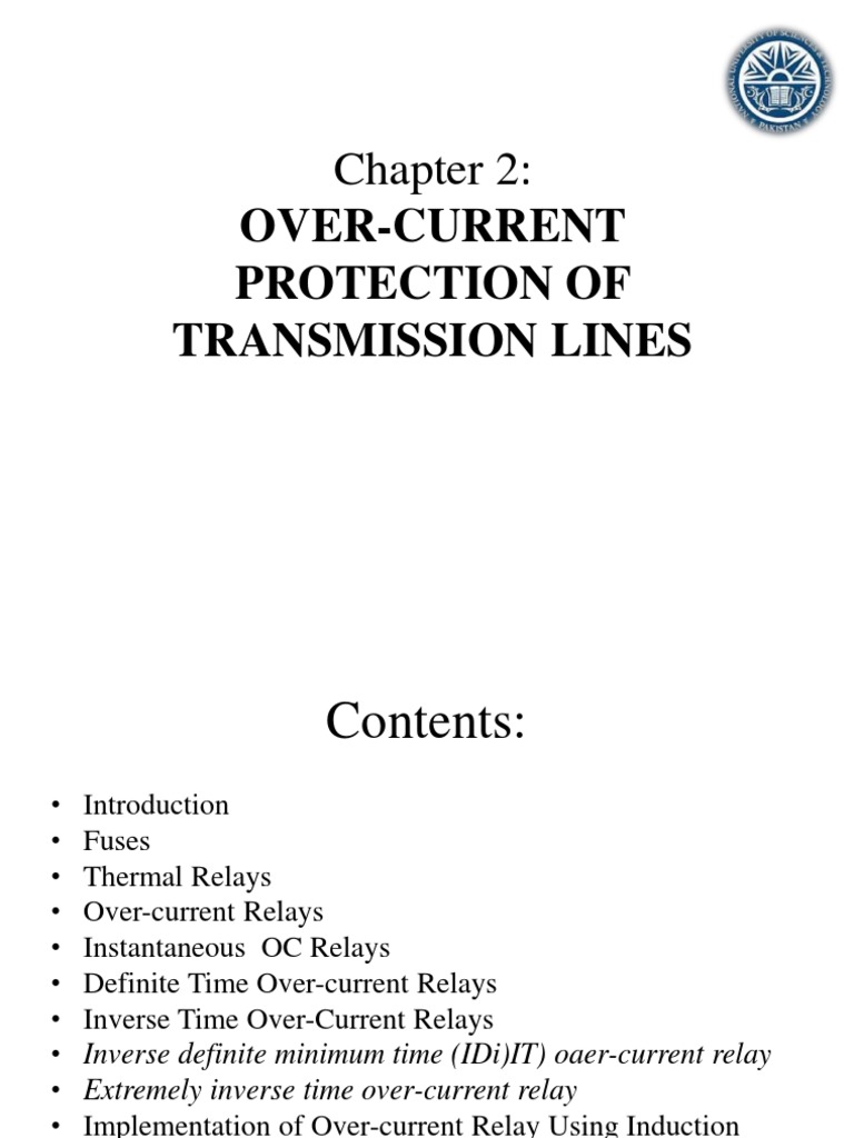 Chapter 2 Slides - Overcurrent Protection of Relays | PDF ...