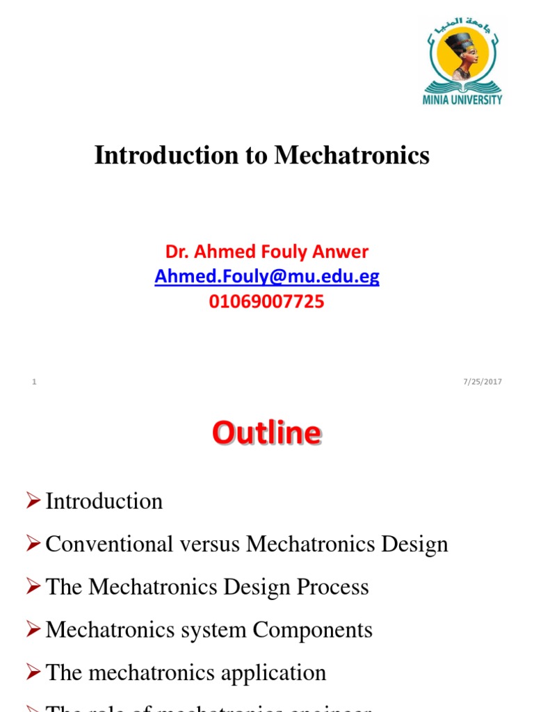 Mechatronics Design Overview | PDF | Mechatronics | Actuator
