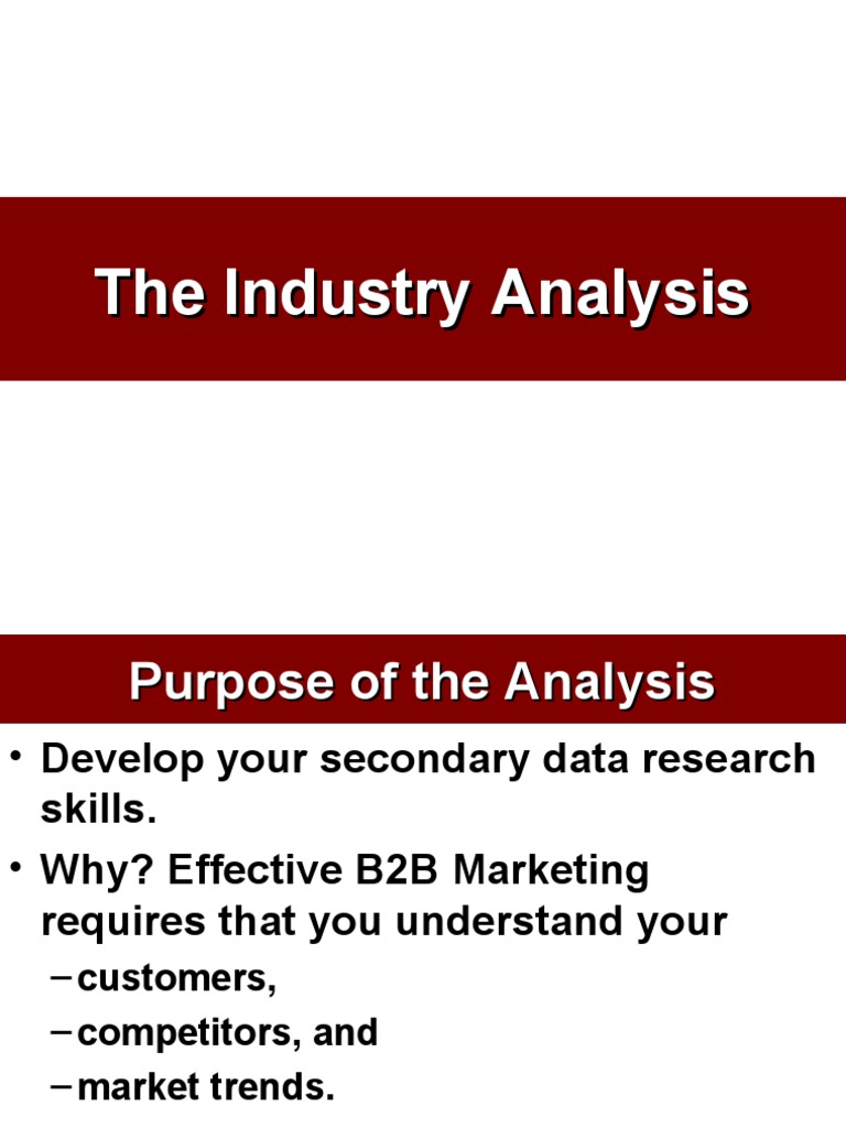 Industry Analysis | PDF | Supply Chain | Economies