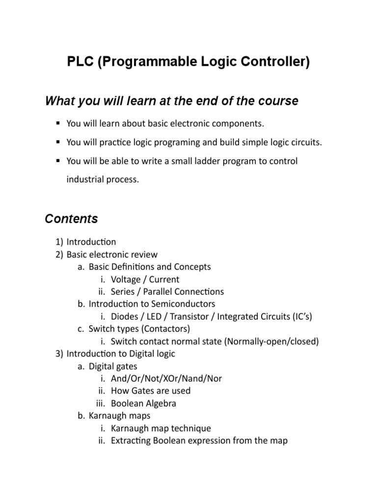 Learn PLC Programming in 40 Steps | PDF