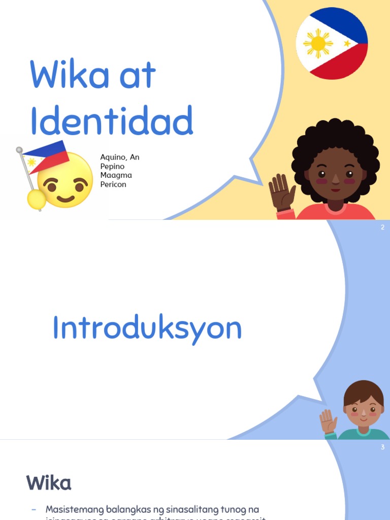 Filipino Presentation - Wika at Identidad | PDF