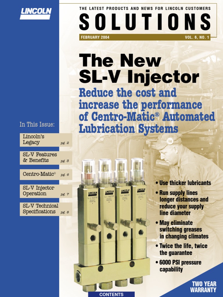 The New SL-V Injector: Solutions | PDF | Piston | Lubricant