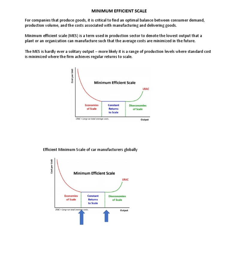 Minimum Efficient Scale | PDF | Finance & Money Management