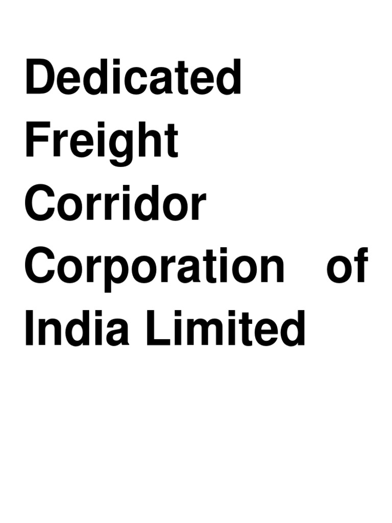 DFCCIL & Ganga Expressway | PDF | Economies | Transport