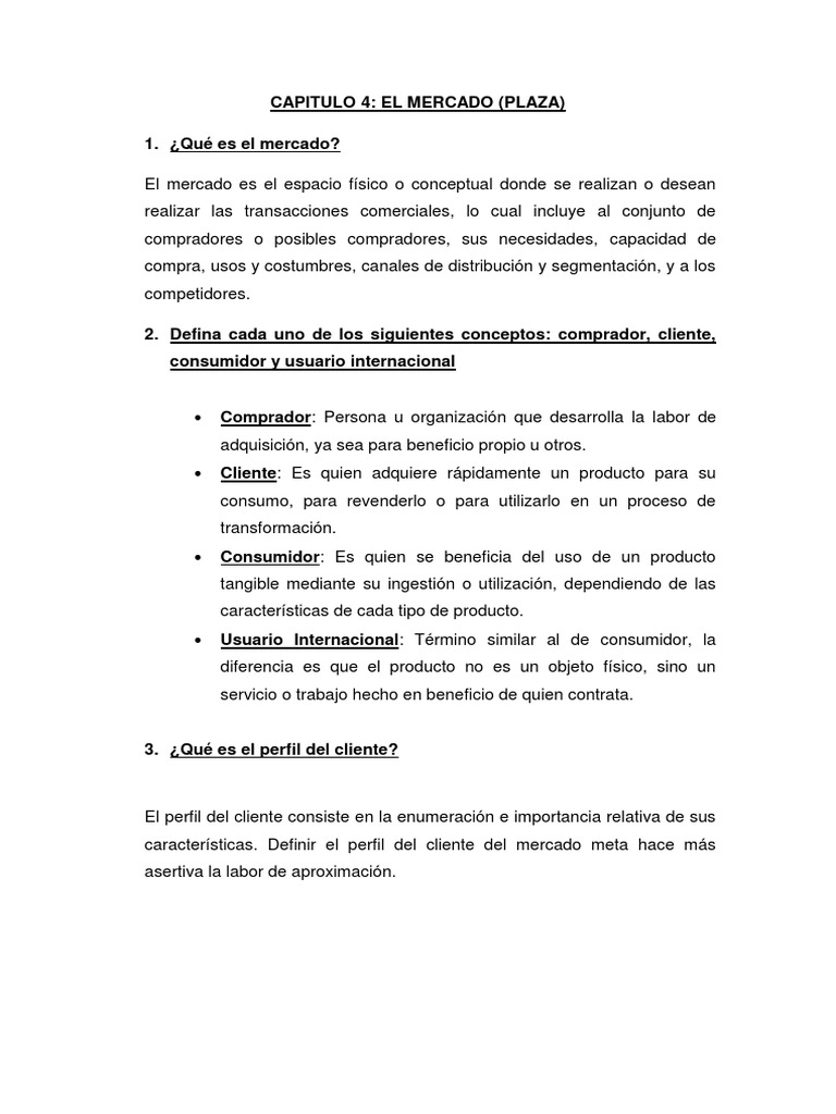 Qué Es El Mercado | PDF | Arancel | Mercado (economía)