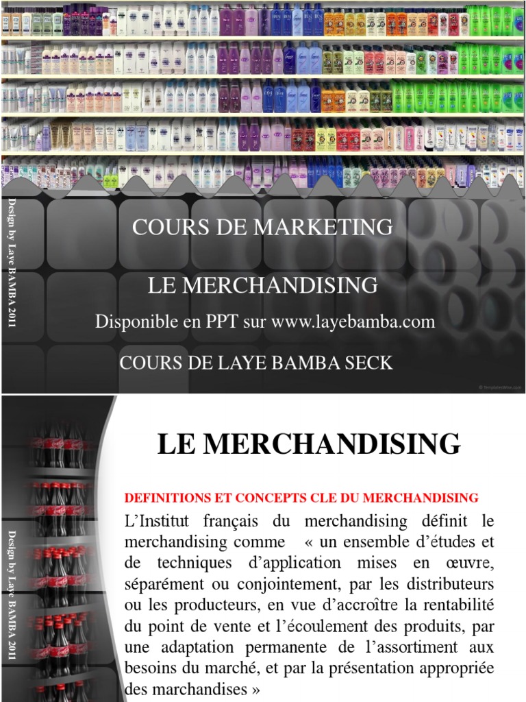 Concepts clés du merchandising | PDF | Merchandising | Sodles