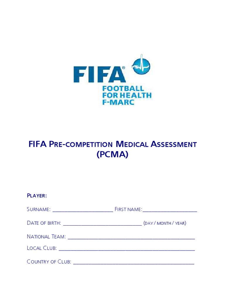 Fifa Pcma Form | PDF | Heart Valve | Cardiovascular System