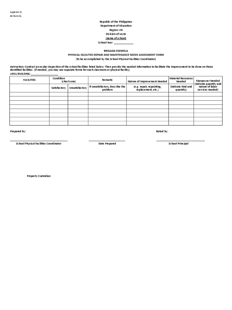 Brigada Eskwela 7 Forms | PDF | Business