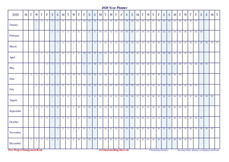 2020 Year Planner PDF | PDF