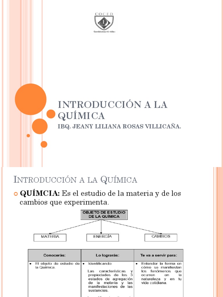 Introducción A La Química | PDF | Concentración | Coloide