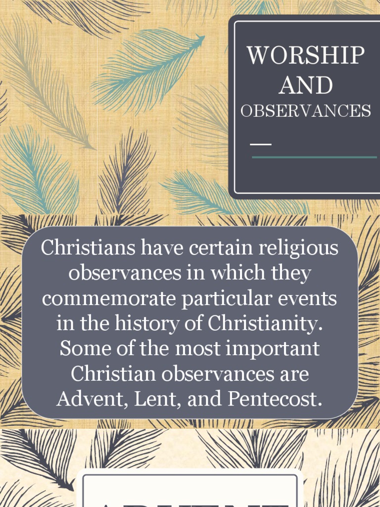 Worship and Observances | PDF