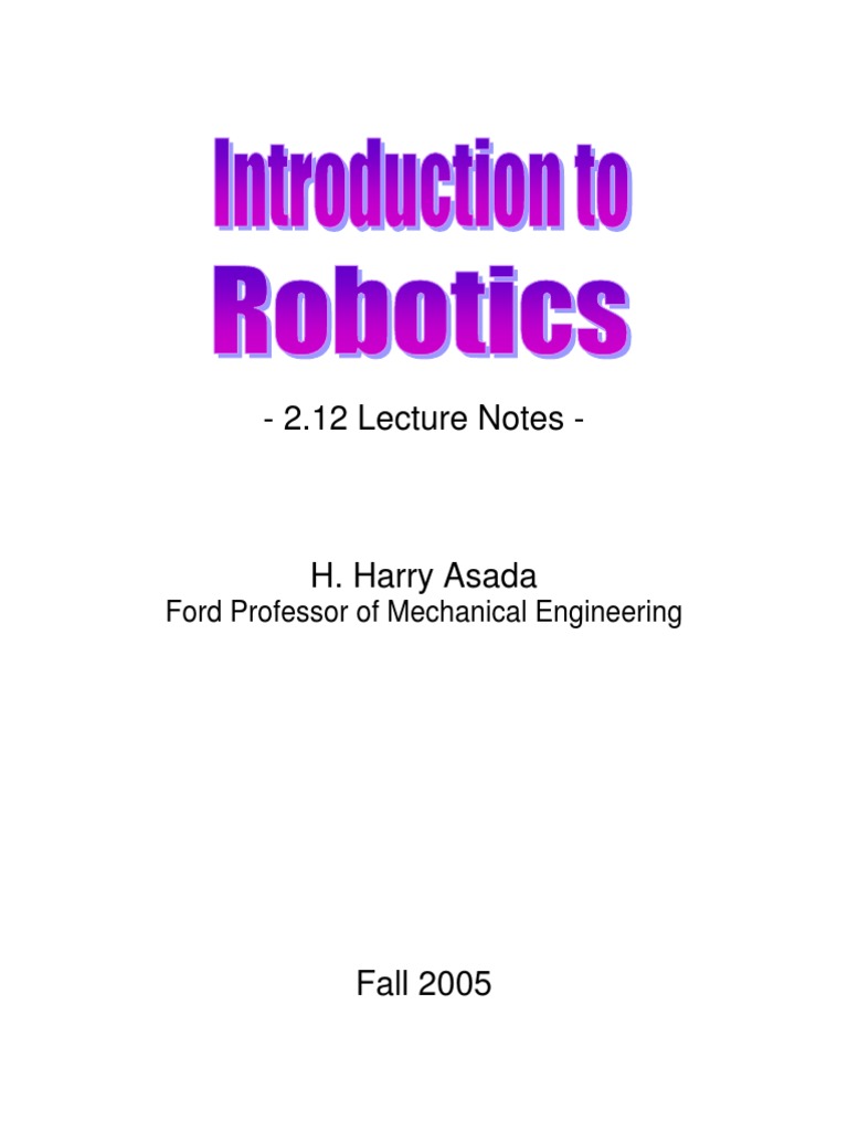 Introduction To Robotics | PDF | Electric Motor | Robot