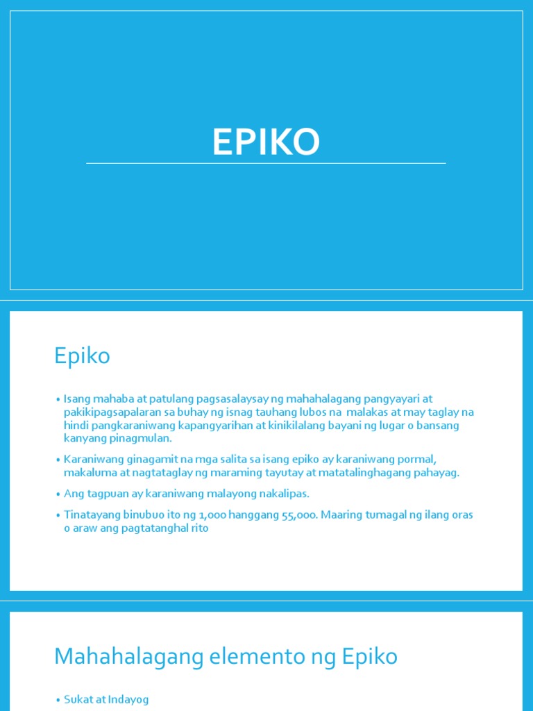 Epiko | PDF