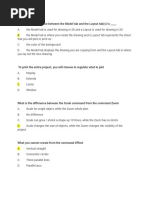 Autocad Mcqs Test Unique Civil | PDF | Auto Cad | Control Key