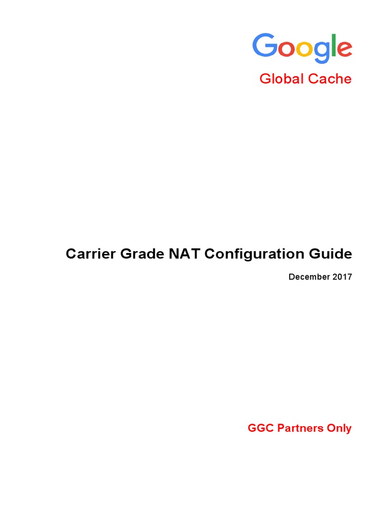 Carrier Grade NAT Configuration Guide: Global Cache | Download Free PDF ...