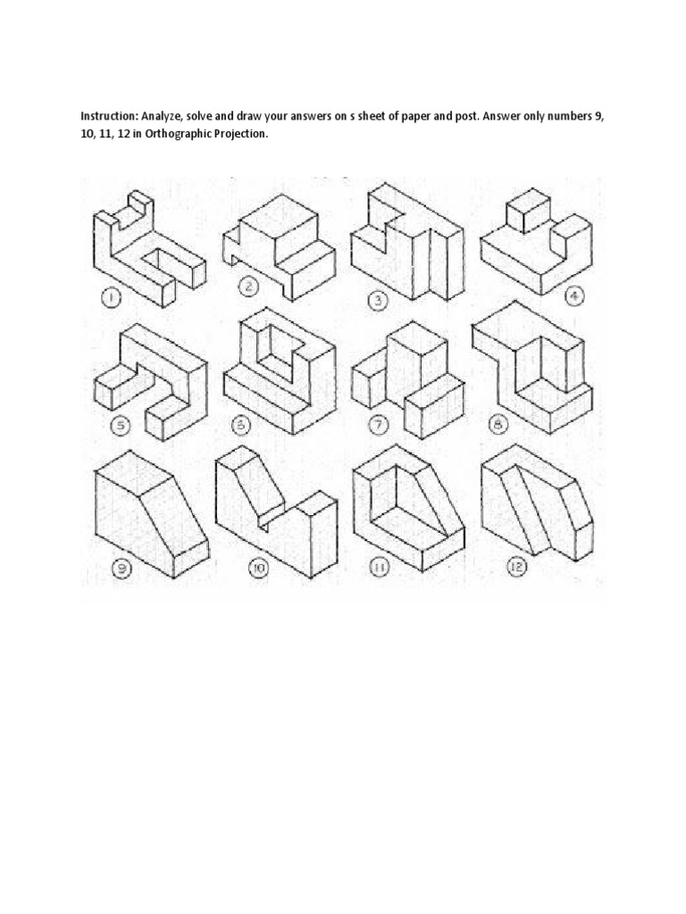 Instruction: Analyze, Solve and Draw Your Answers On S Sheet of Paper ...