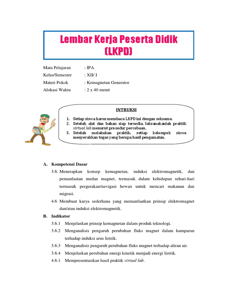 LKPD Virtual Lab Generator | PDF