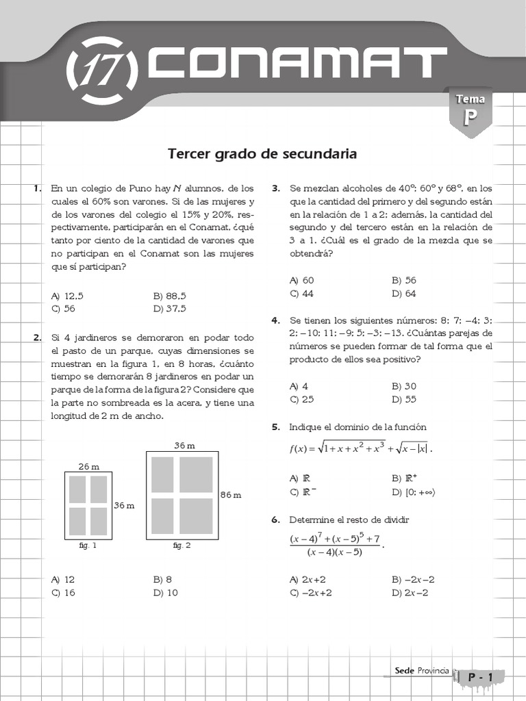 Conamat 17 - 3ro PDF | PDF | Triángulo | Geometría euclidiana