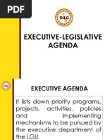 Executive Legislative Agenda | PDF | Governance | Goal