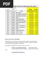 RSC Pipe Price List and Sizes | PDF