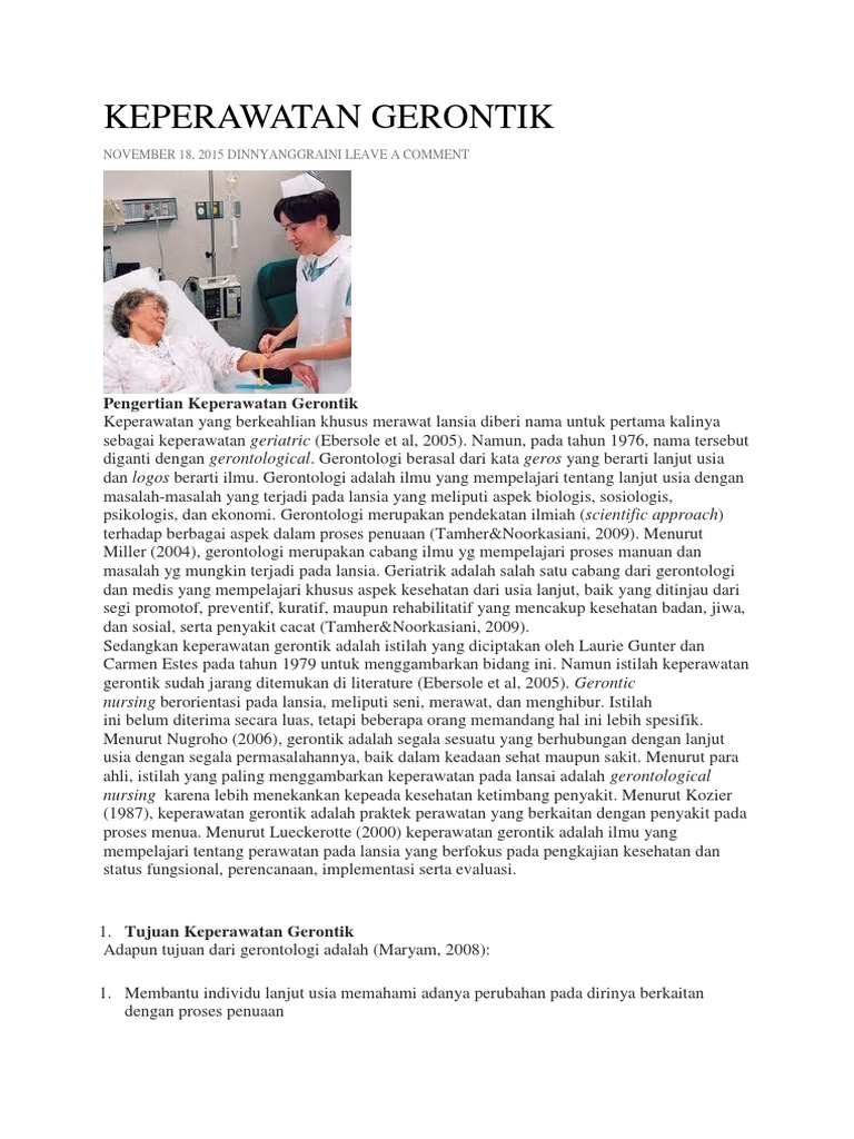 Keperawatan Gerontik | PDF