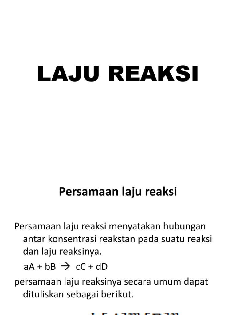 SKL 6 Laju Reaksi Dan Kesetimbangan | PDF