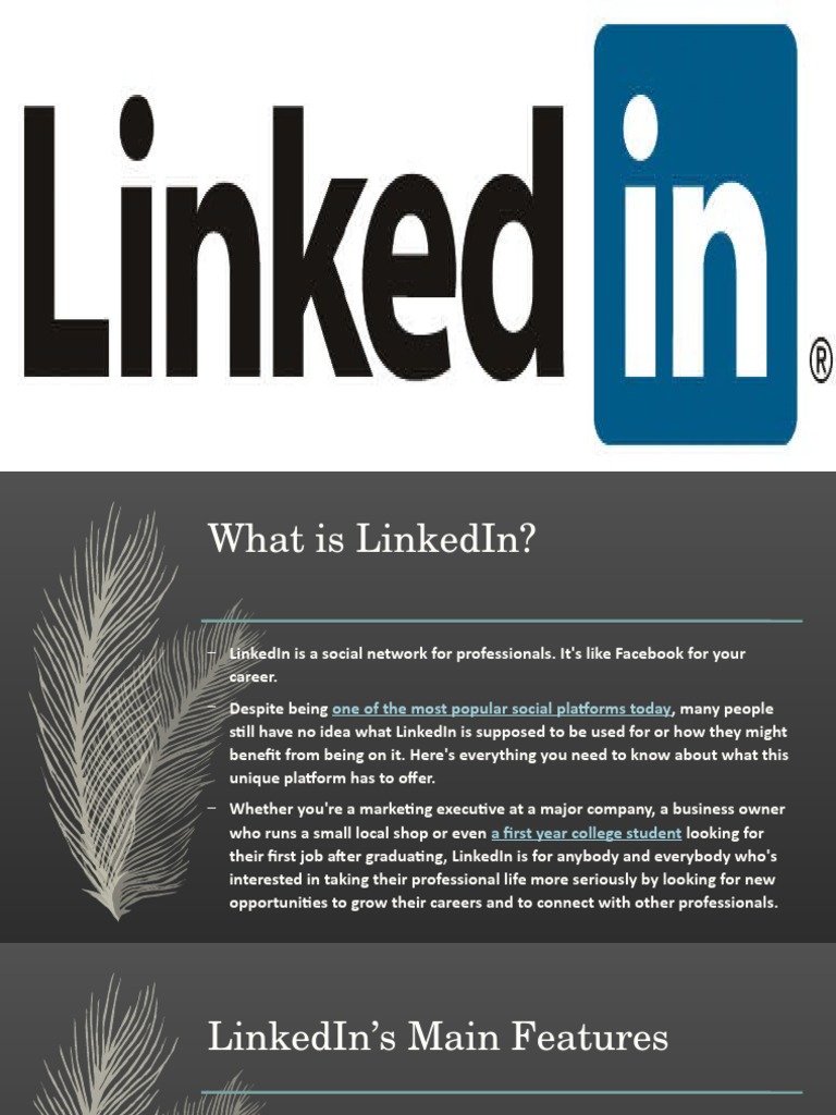LinkedIn - Report | Download Free PDF | Linked In | Social Networking ...