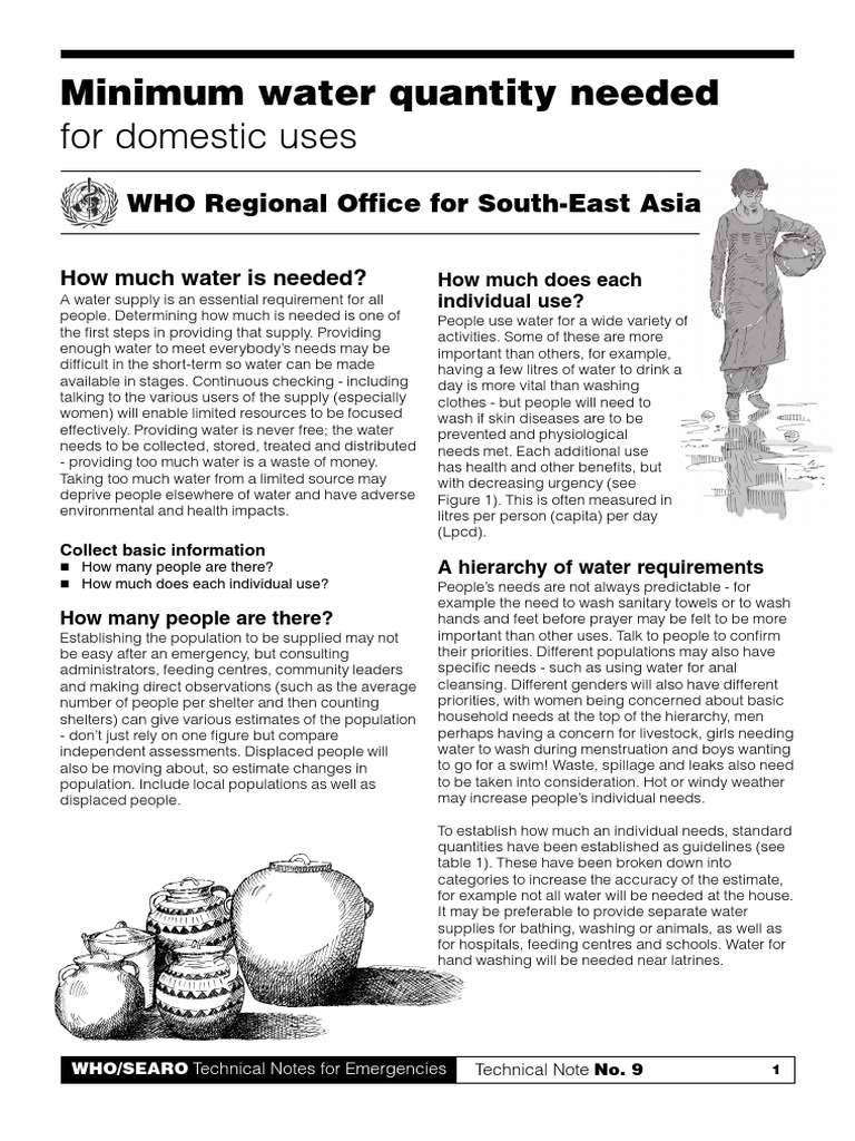 WHO - Water Quality | PDF | Drinking Water | Toilet