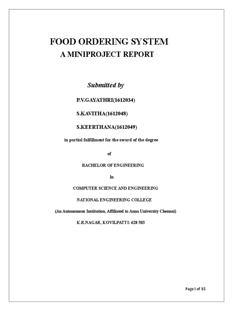 Miniproject Sample Report | PDF | Html | Cascading Style Sheets