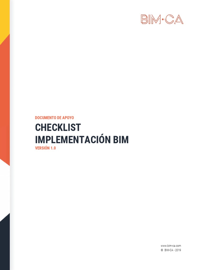 BIMCA - Checklist Implementación BIM | PDF | Software | Planificación