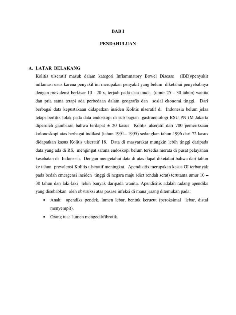 Askep Kolitis Ulserative | PDF