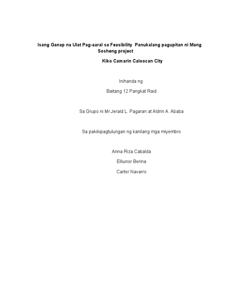 Isang Ganap Na | PDF