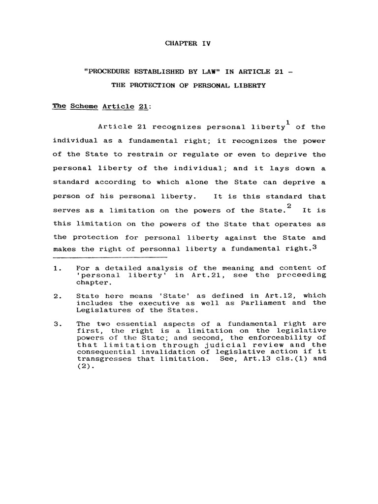 Article 21.procedure | PDF | Due Process Clause | United States ...