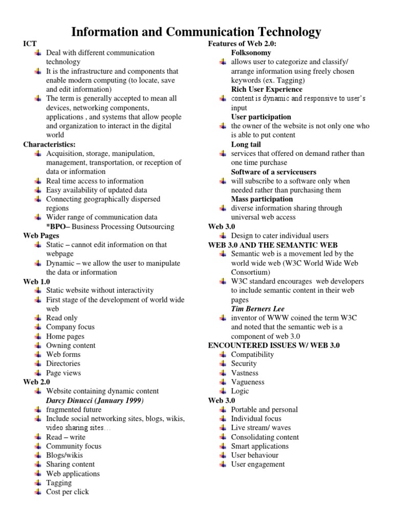 Emtech Reviewer | PDF | Spreadsheet | World Wide Web