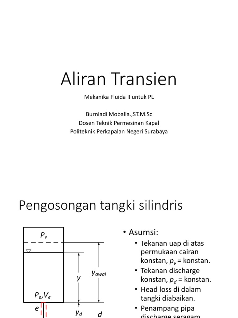Aliran Transien | PDF