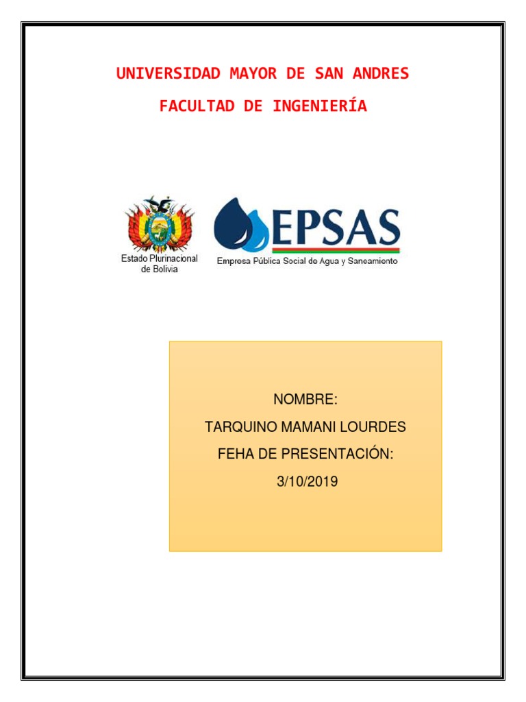 Epsas | PDF | Agua potable | Agua