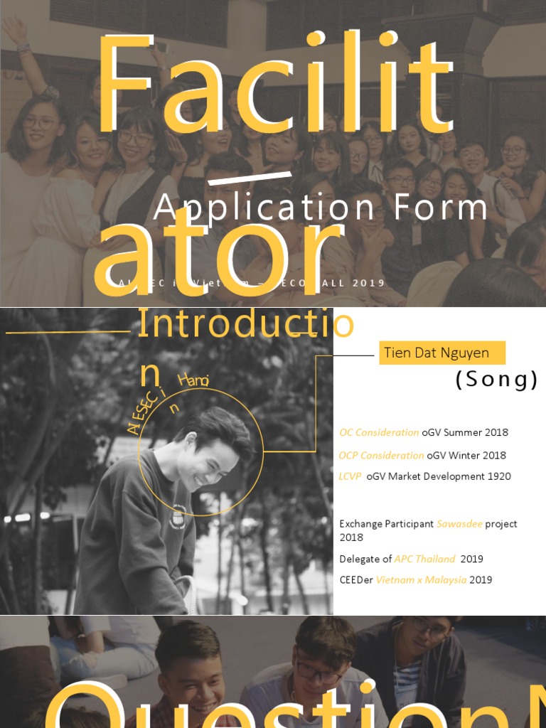 Application Form: AIESEC in Vietnam - RECO FALL 2019 | PDF ...