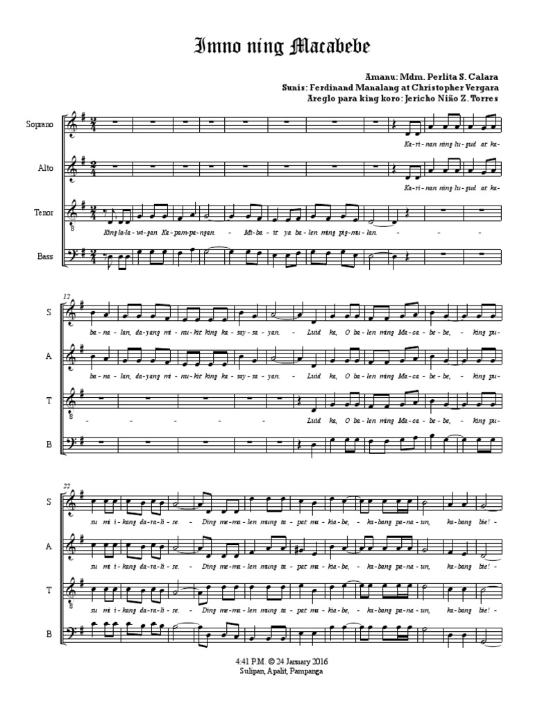 Himno Ning Macabebe | PDF