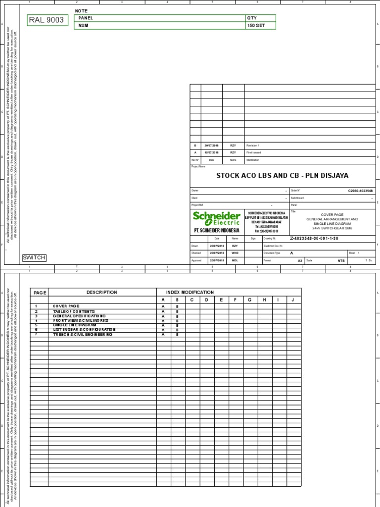 Stock Aco Lbs and CB - PLN Disjaya: Panel Note QTY 150 SET | PDF ...