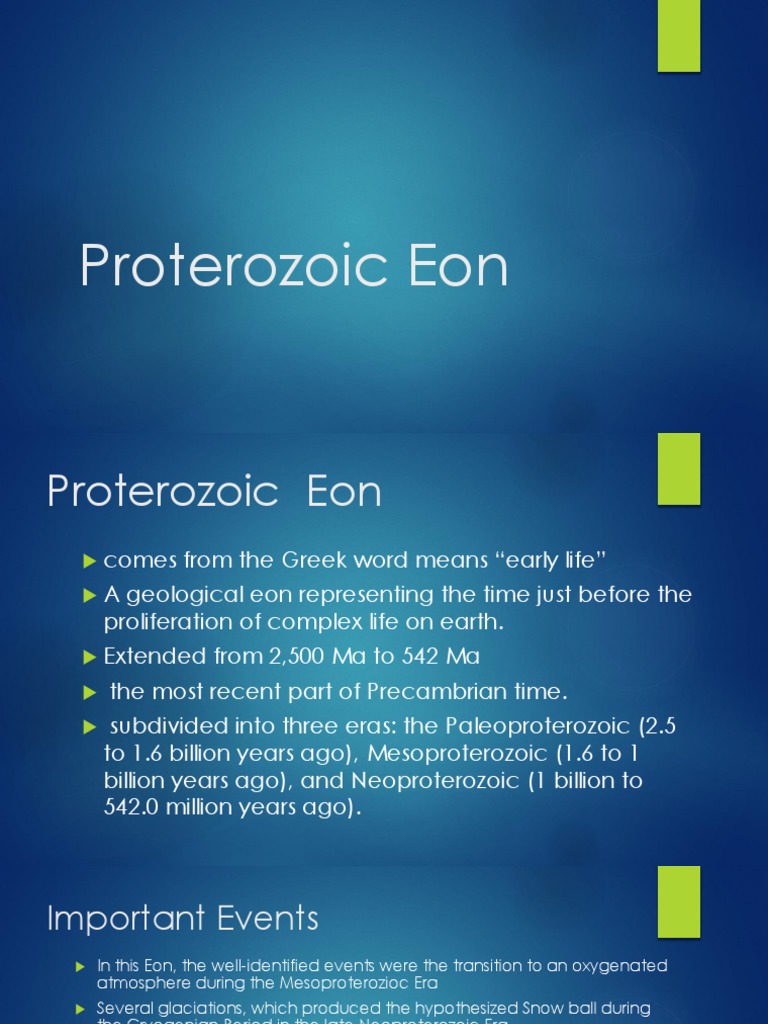 Proterozoic Era | PDF | Geology | Global Natural Environment