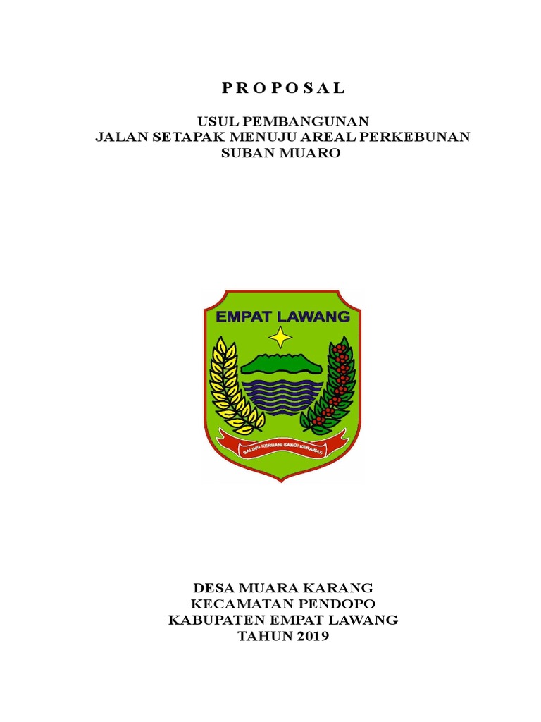 Proposal Pembangunan Jalan Setapak | PDF