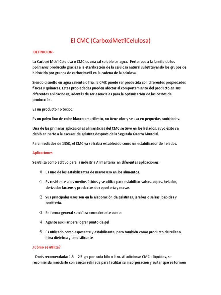 CMC | PDF | Helado | Postres
