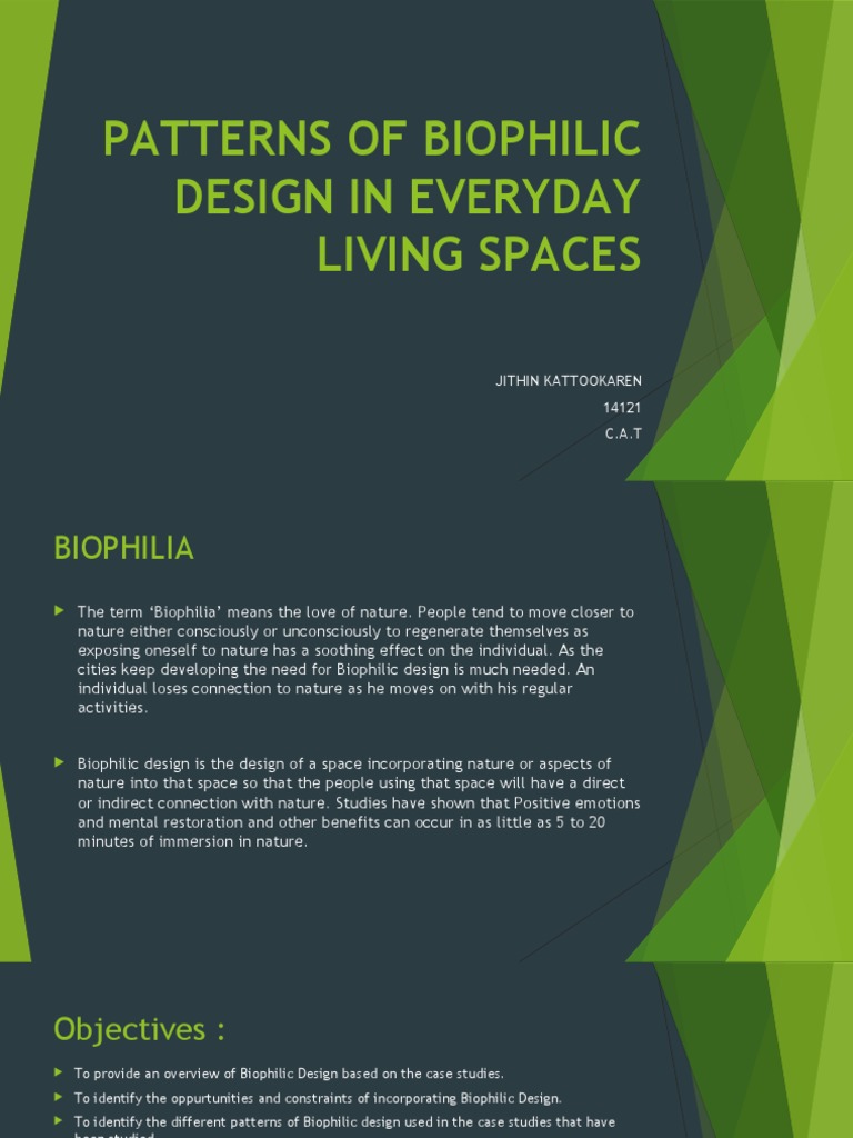 Biophilic Design Patterns Guide | PDF | Ecology | Nature