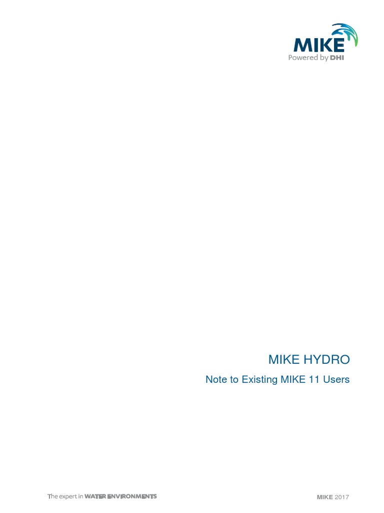 Mike Hydro: Note To Existing MIKE 11 Users | PDF | Parameter (Computer ...