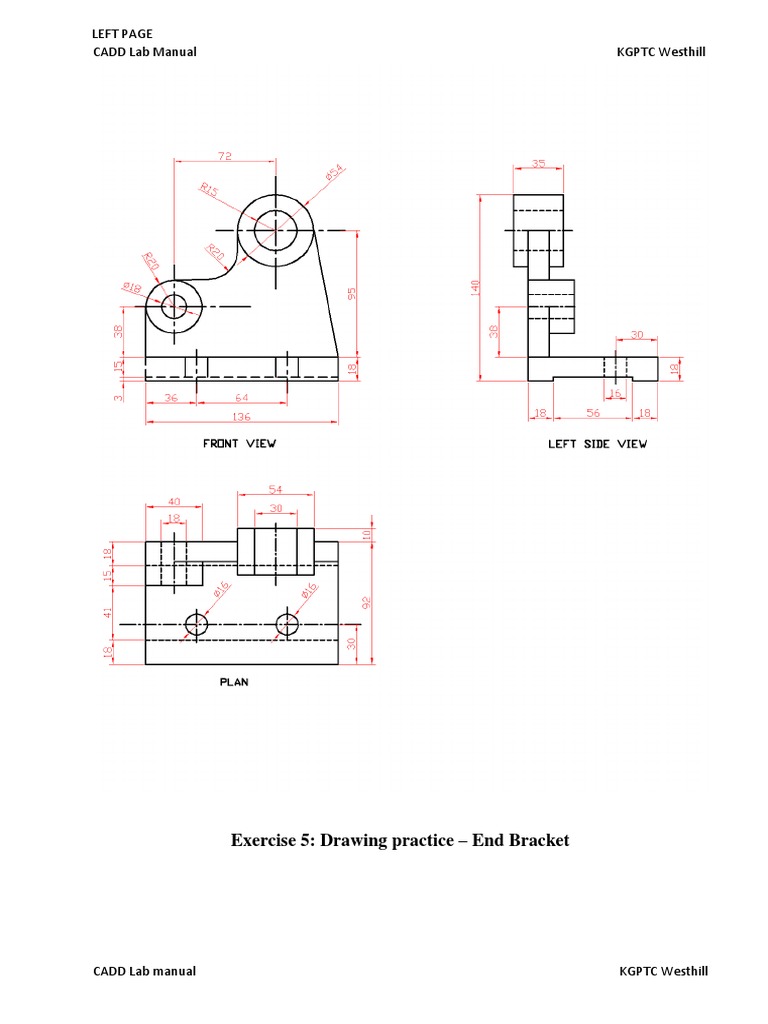 CAD Exercise 5 and 6 | PDF | Computer Aided Design | Auto Cad