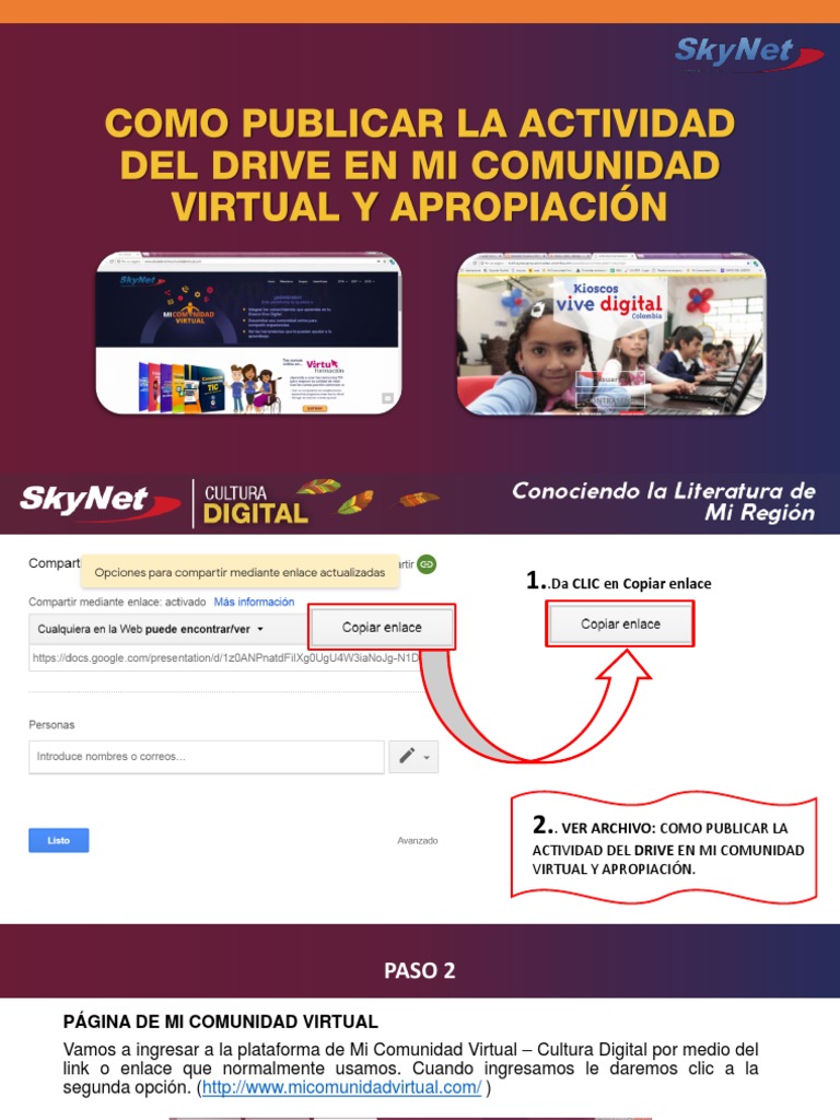 Como Subir La Evidencia de La Actividad DRIVE | PDF | Point and Click | Hipervínculo
