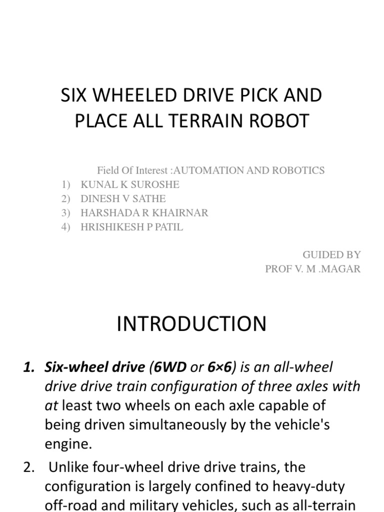 Six Wheel Drive Presentation | PDF