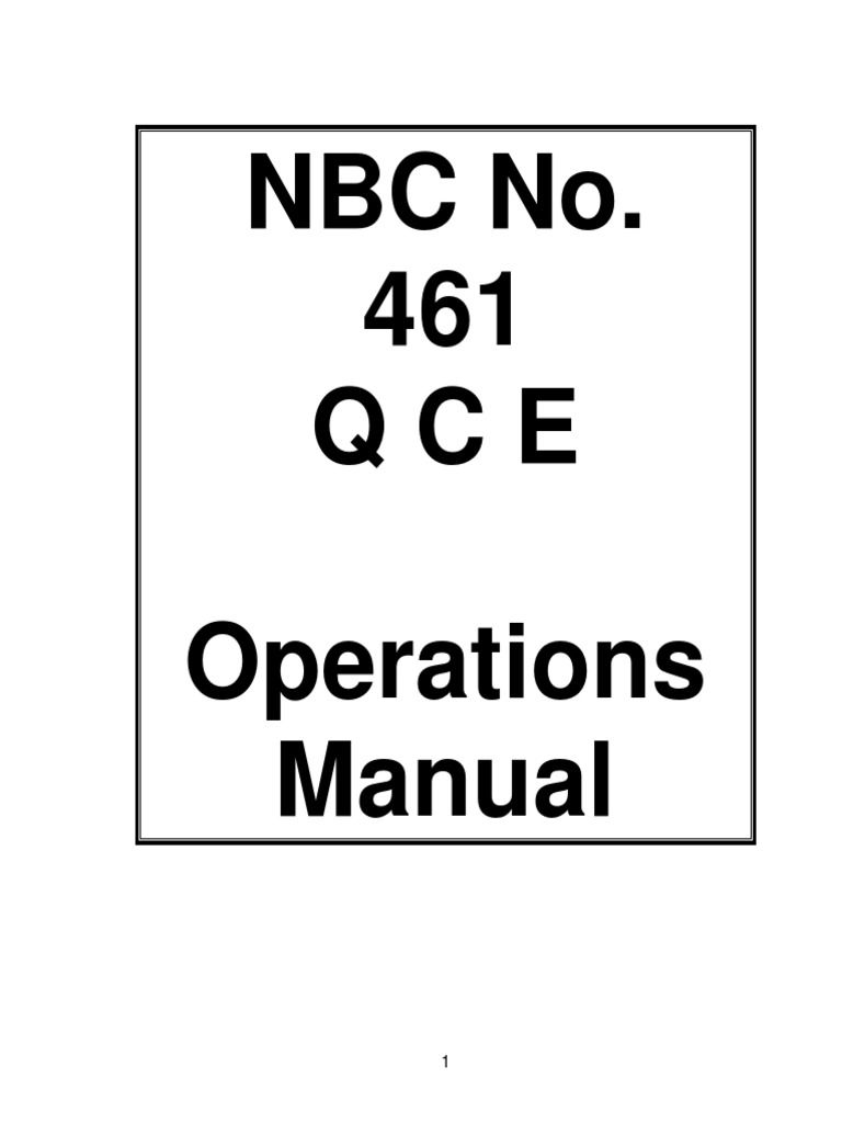 NBC No. 461 QCE Manual of Operations | PDF | Evaluation | Non ...