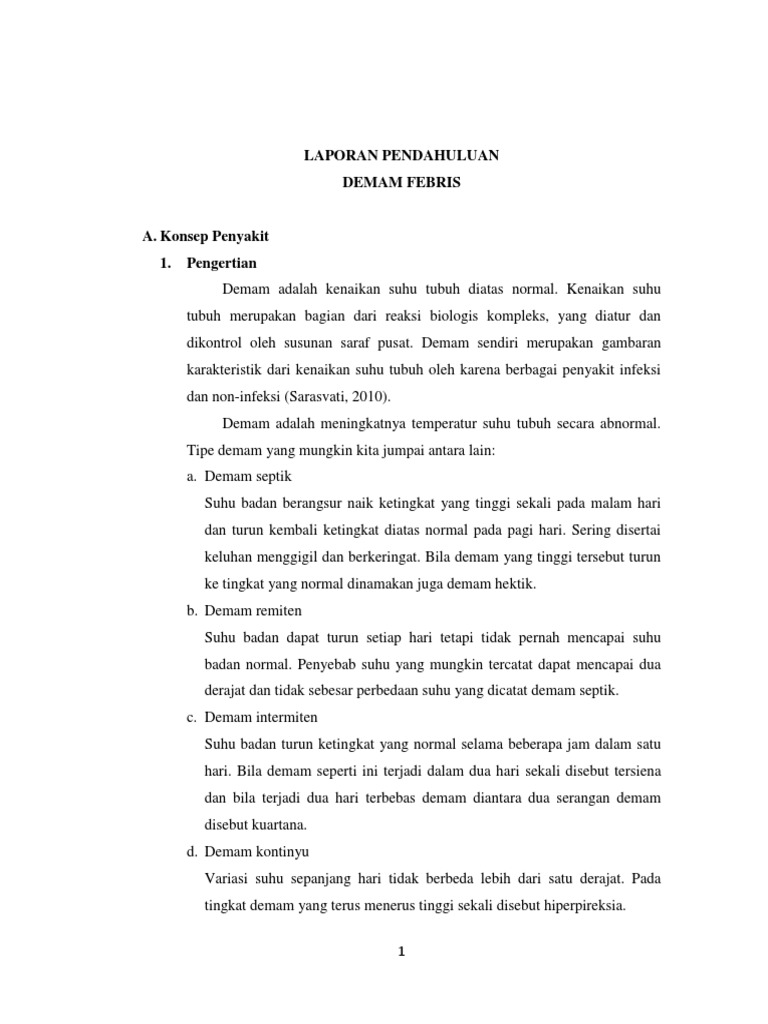 MENGURAI MEKANISME DEMAM FEBRIS | PDF