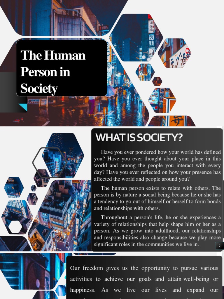 The Human Person in Society Explained | PDF | Social Contract | Hunter ...
